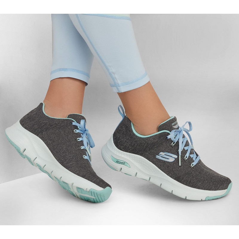 Skechers 149414-CCTQ - Skechers Arch Fit Comfy Wave Grau