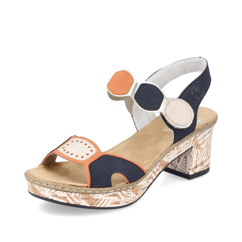 Rieker 63876-90 - Rieker Sandaletten Blau