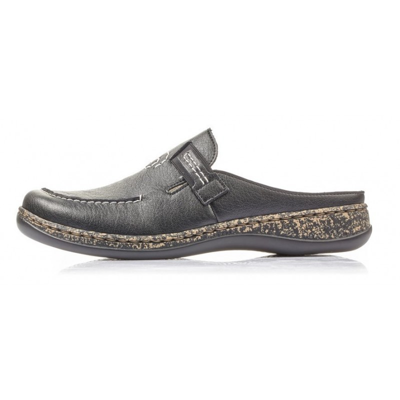 Rieker 46393-00 - Rieker Clogs Damen Schwarz