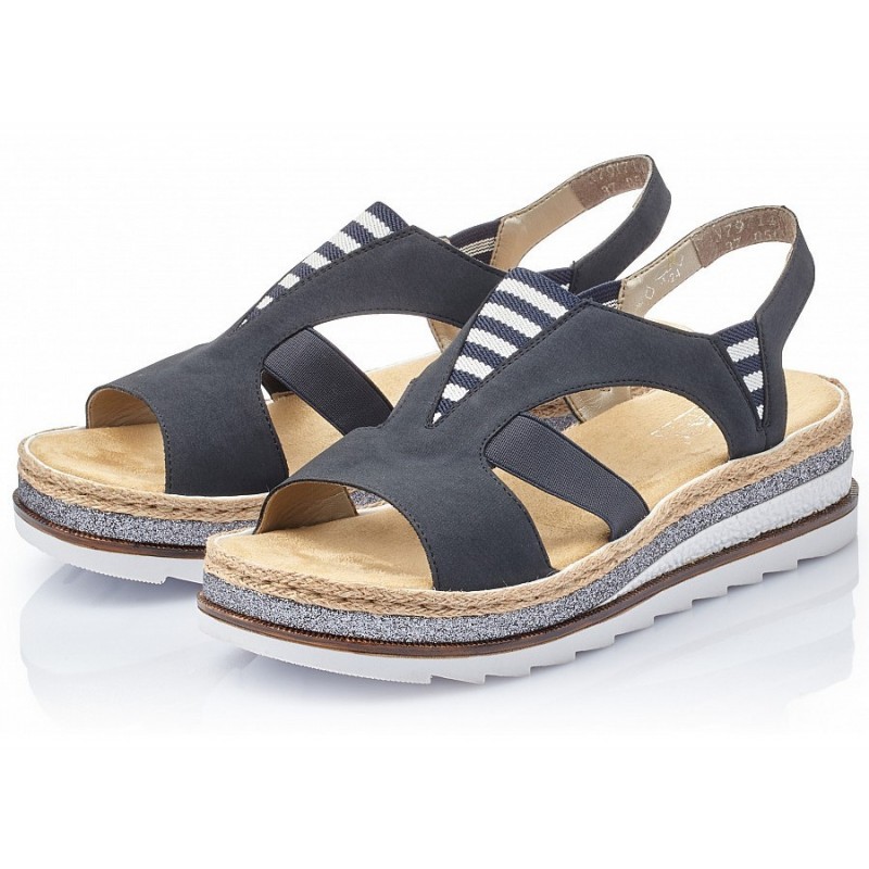 Rieker V79Y7-14 - Rieker Sandalen Blau